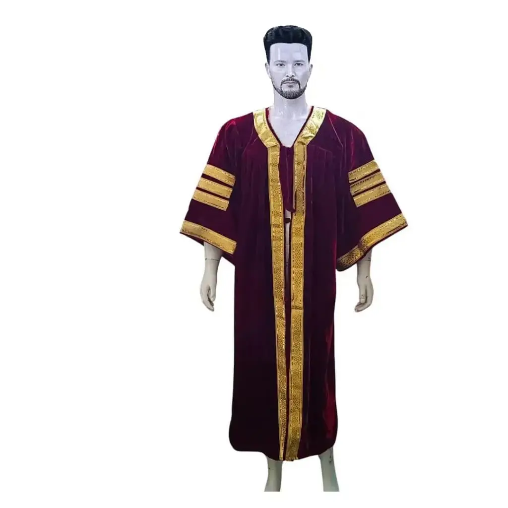 Maroon Velvet Graduation Gown – CostumeWala